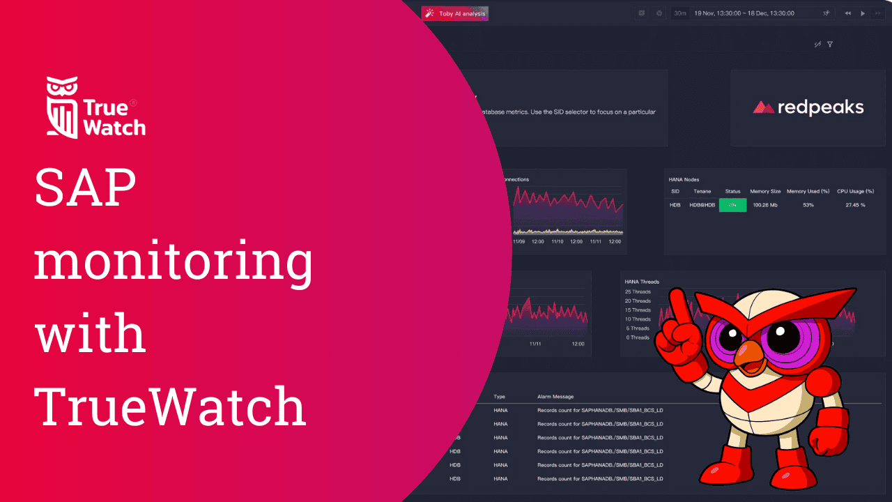 SAP monitoring with TrueWatch
